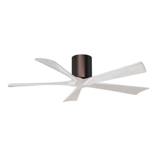 Irene 6-Speed DC 52" Ceiling Fan in Brushed Bronze with Matte White ...
