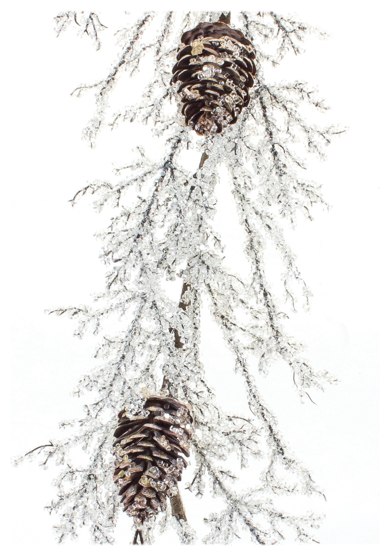 Ice Branch Garland 5'L Plastic - Traditional - Wreaths And Garlands ...