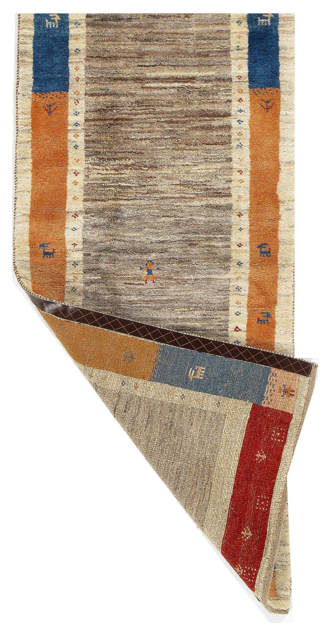 Multi Color Genuine Runner Gabbeh 2'7"x6'5" - Southwestern - Hall And ...