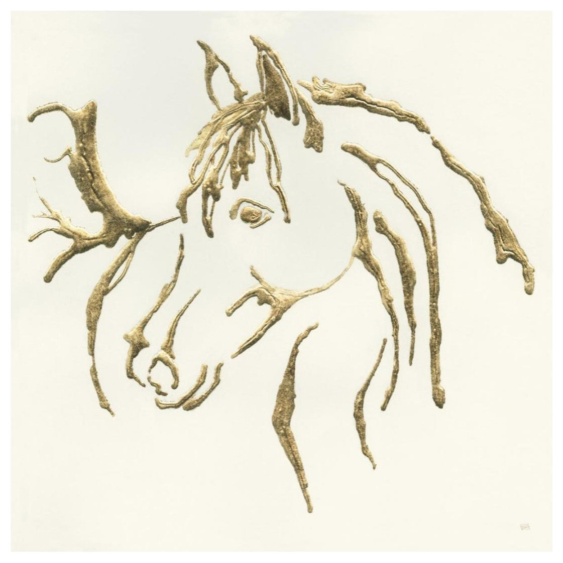 "Gilded Mare" Digital Paper Print by Chris Paschke, 20"x20", 20"x20 ...