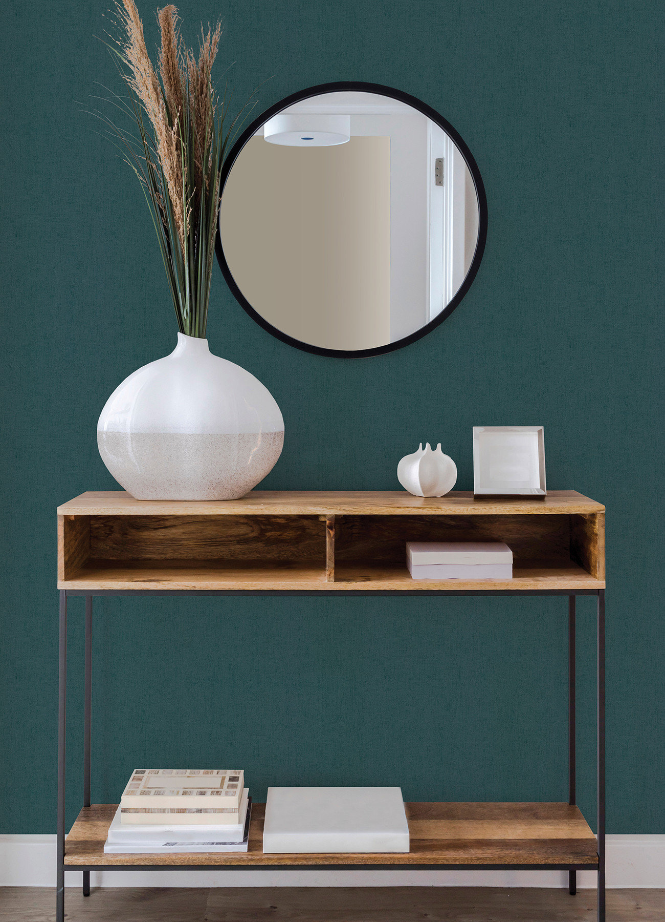 Steno Teal Plaster Wallpaper, Swatch - Contemporary - Wallpaper - by ...