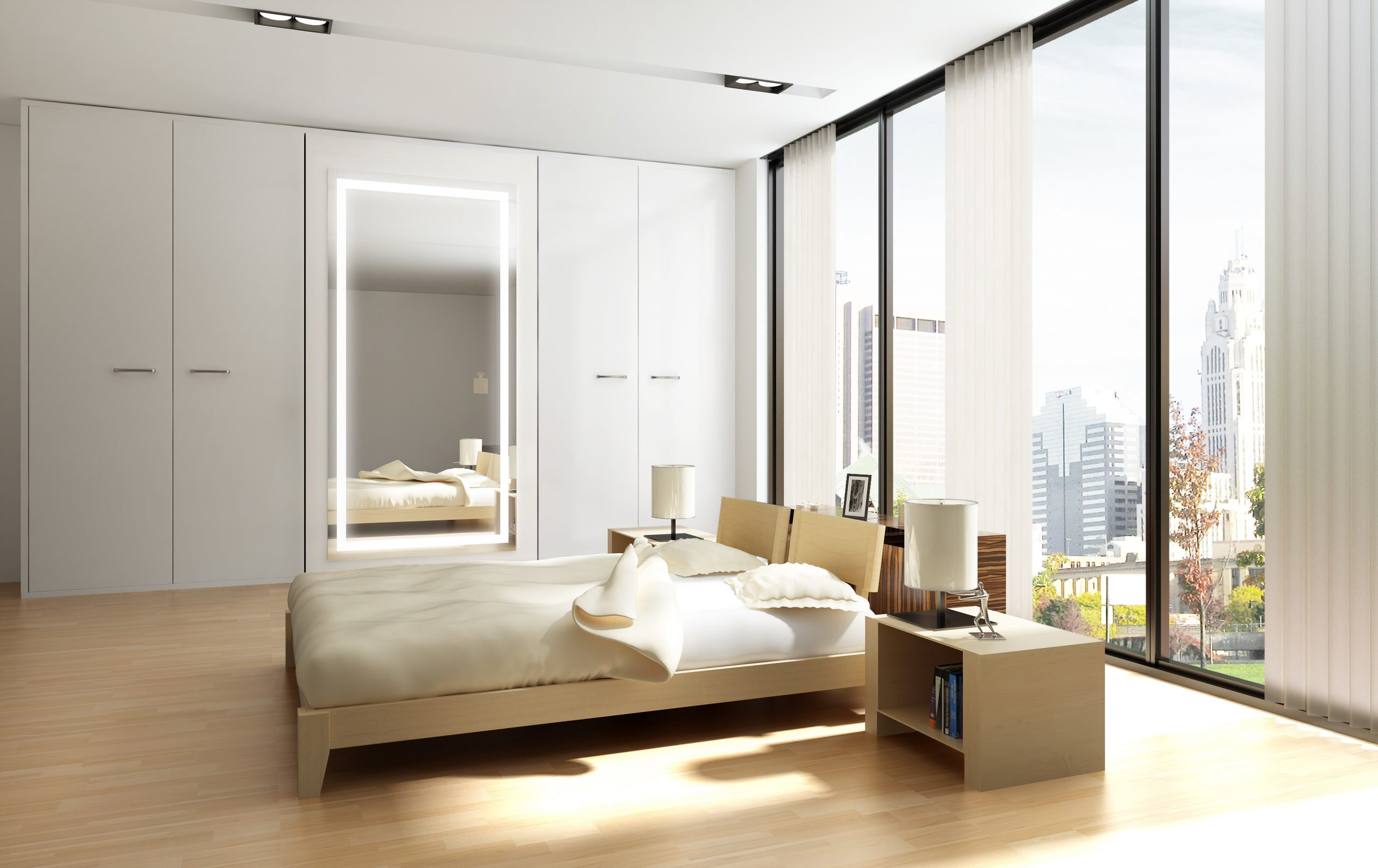 Integrity Lighted Wardrobe Mirror, Forward-Phase Dimming Technology ...