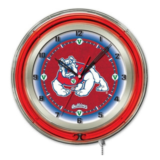 Fresno State 19" Neon Clock - Contemporary - Wall Clocks - by Holland ...
