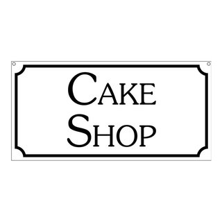 Cake Shop, Aluminum Food Truck Restaurant Bakery Fresh Sign, 6"x12 ...
