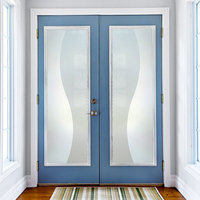 Pantry Door - Divise Stripes - Primed - 28" x 80" - Book/Slab Door, 24 ...