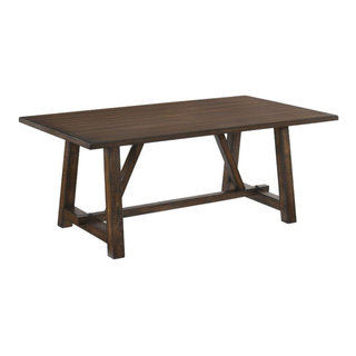 Kaelyn Dining Table, Dark Oak Finish - Transitional - Dining Tables ...
