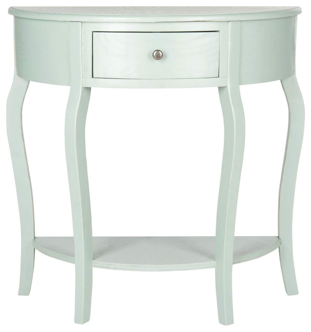 Anna Demilune Small Console Dusty Green - Traditional - Console Tables ...