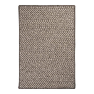 Natural Wool Houndstooth Rug, Latte, 2'x4', 2'x4' - Contemporary - Area ...