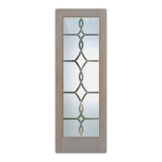 Front Doors - Diamond Beads Frosted Glass Design - 30" x 80 ...