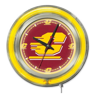 Central Michigan Neon Clock - Contemporary - Wall Clocks - by Holland ...