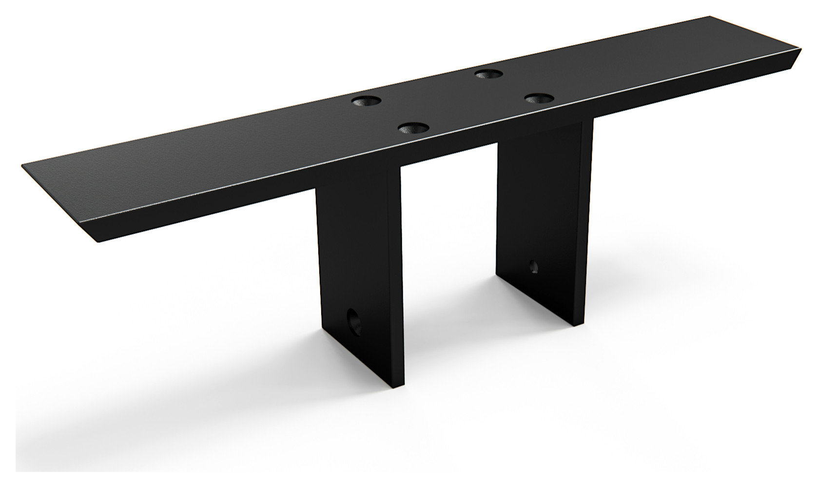 Hidden Center Mount Countertop Bracket - Double-Sided Knee Wall Support ...