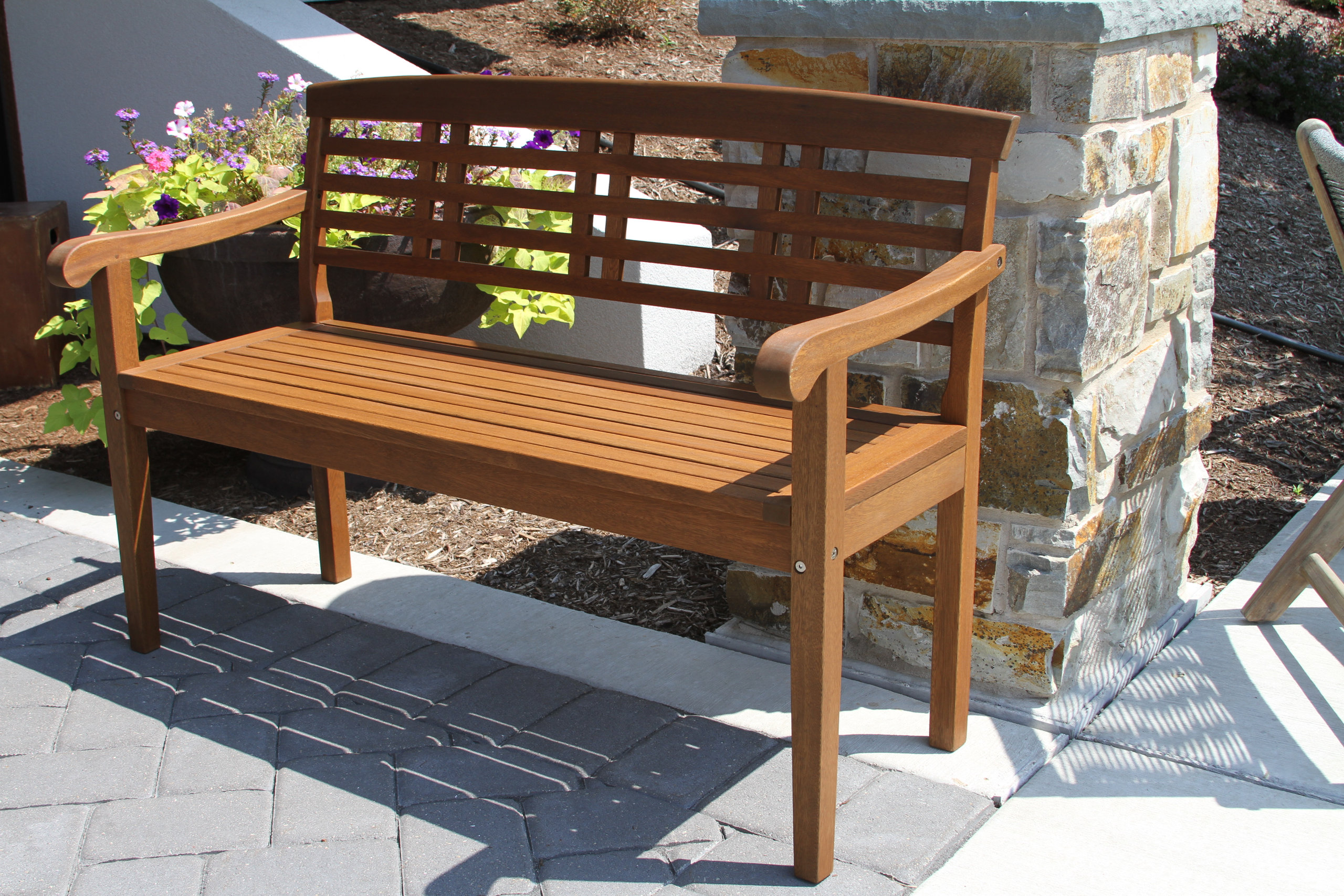 Parkway Eucalyptus Bench - Transitional - Outdoor Benches - by Outdoor ...