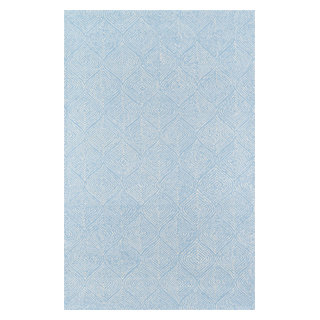 Madcap Cottage Roman Holiday Hand Tufted Area Rug Light Blue 5' X 8', 5 ...