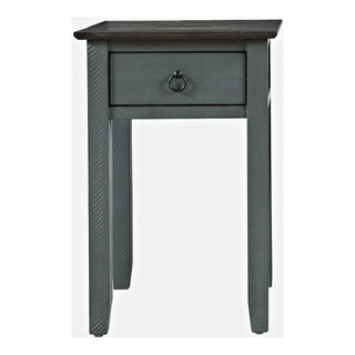 Devon Farmhouse Distressed Solid Wood End Table - Contemporary - Accent ...
