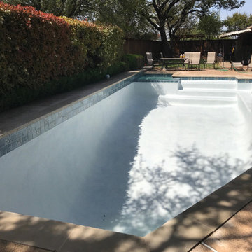 White Plaster Blue Quartz Pool - Photos & Ideas | Houzz