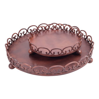 Pomeroy Corona, Set of 2, Trays, Montana Rustic - Mediterranean ...