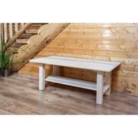 Montana Woodworks Homestead Solid Wood Coffee Table with Shelf in ...