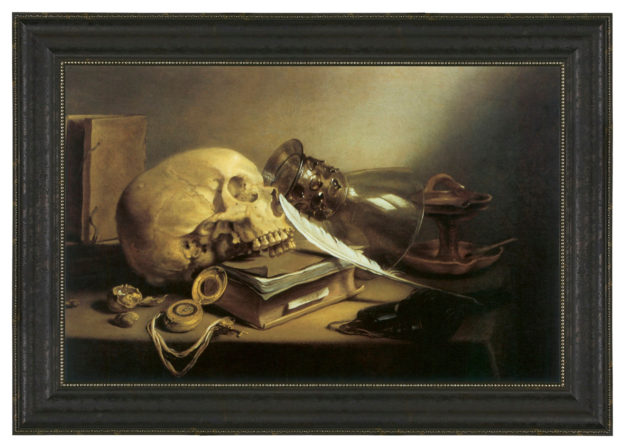 A Vanitas Still Life, 1645; Canvas Replica Painting, Grande ...