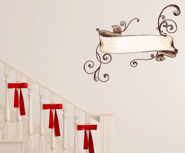 Scroll Ornate Vinyl Wall Decal ScrollOrnateUScolor007, 48 in ...