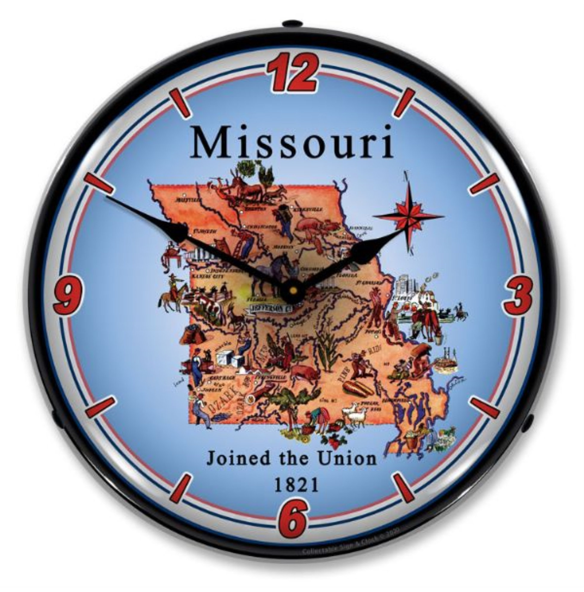 20041107 State of Missouri Clock - Contemporary - Wall Clocks - by ...