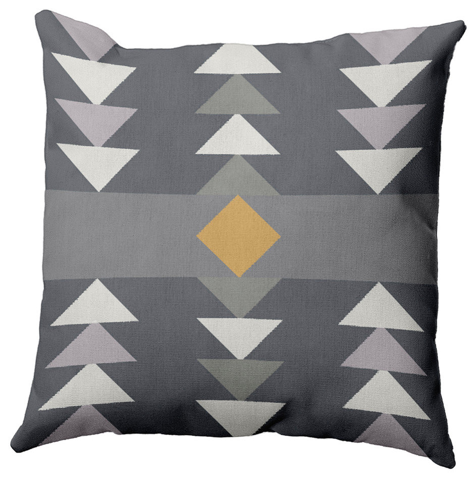 Sagebrush Geometric Print Pillow, 20"X20" - Contemporary - Outdoor ...