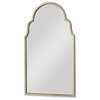 Beautiful shaped arch top frame finished in a warm silver ...