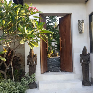 75 Beautiful Asian Stone Exterior Home Pictures & Ideas | Houzz