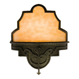 10.75"W Theatre Deco Wall Sconce - Mediterranean - Wall Sconces - by ...