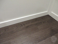 No baseboards on new flooring?