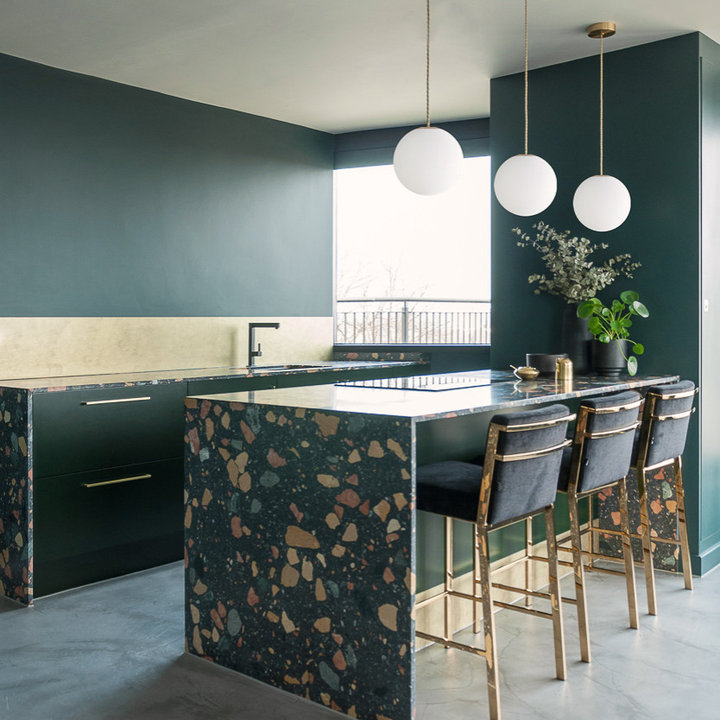 75 Beautiful Kitchen with Terrazzo Benchtops Ideas & Designs - December ...