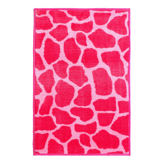 Giraffe Girly Giraffe Area Rug for Dining Room, Made In USA, 5' x 6 ...