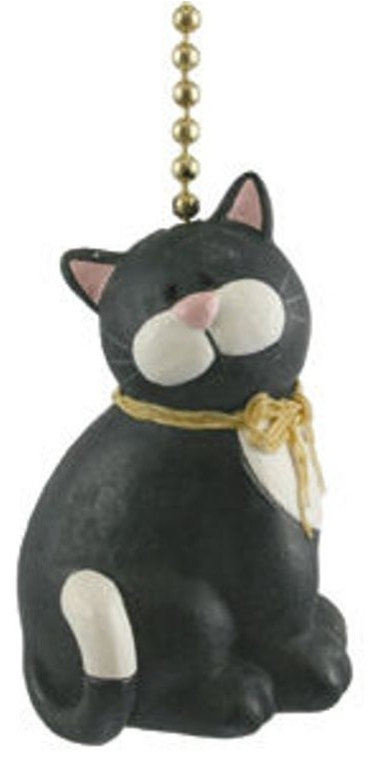 Black Cat Kitten Kitty Feline Lover Ceiling Fan Light Pull - Ceiling ...
