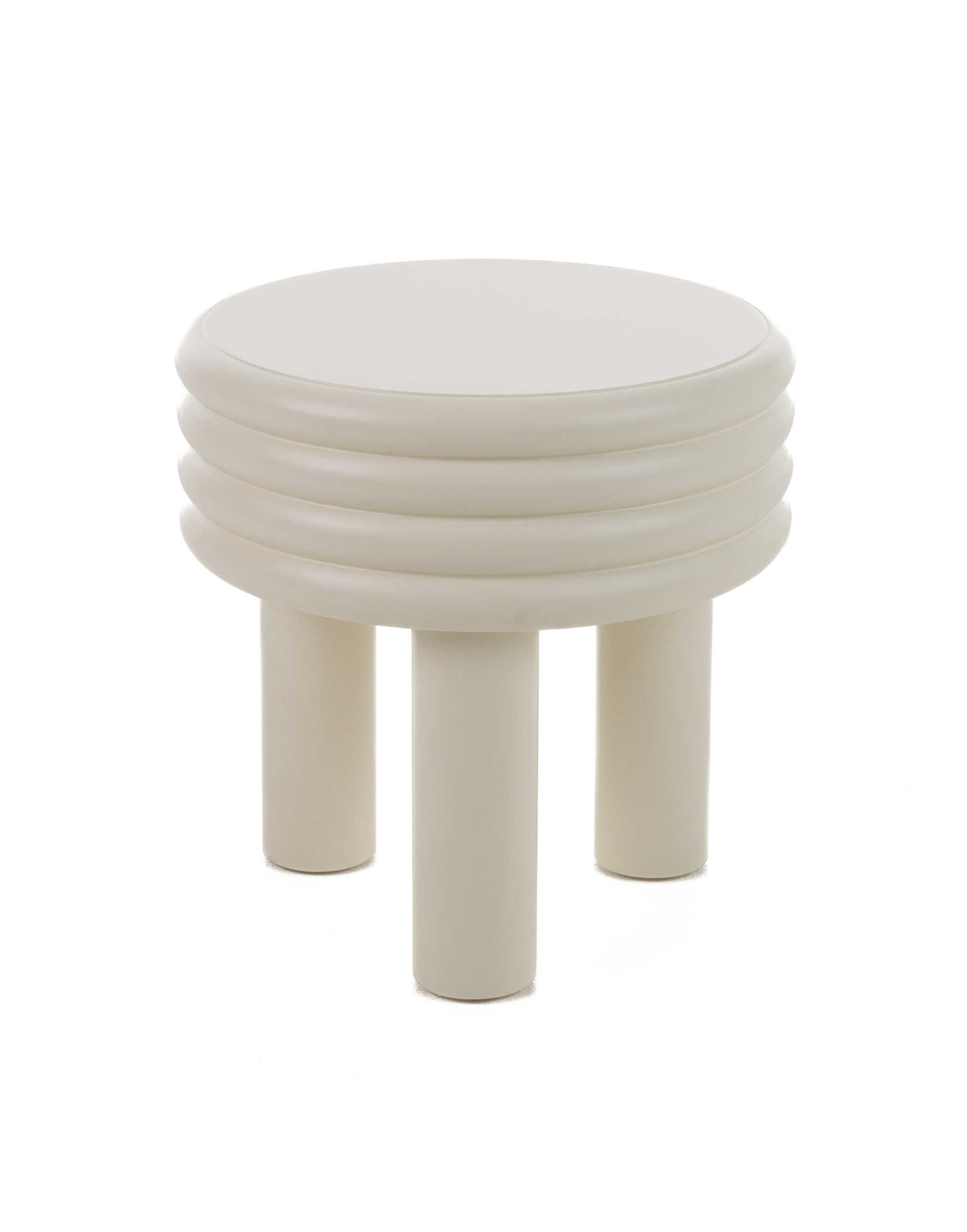 Townley Contemporary White Round End Table - Transitional - Side Tables ...