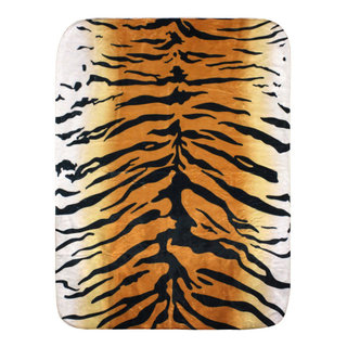Tiger Print Throw Blanket, 42"x60" - Contemporary - Throws - by COLLEGE ...