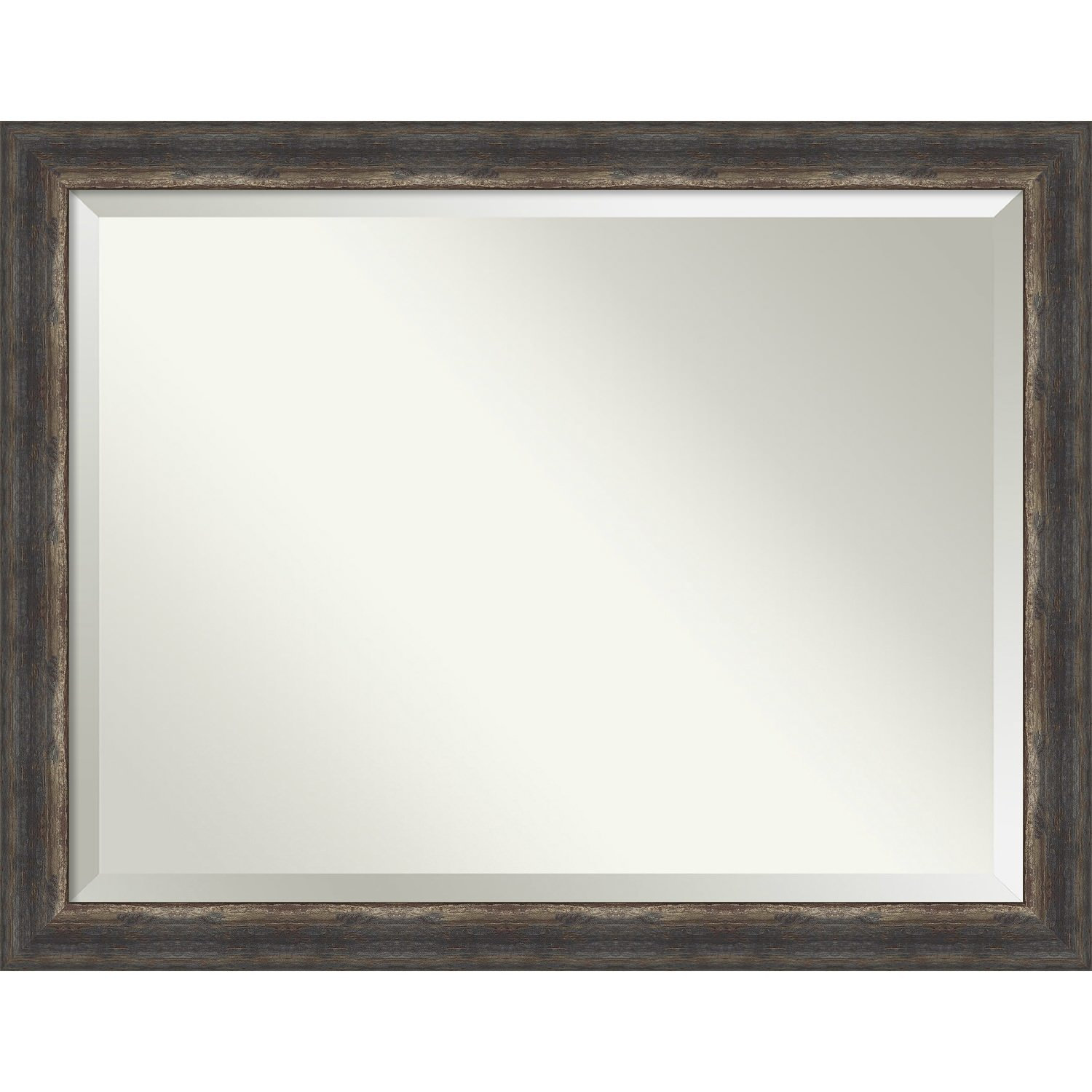Bark Bathroom Vanity Wall Mirror, 45"x35" - Rustic - Bathroom Mirrors ...