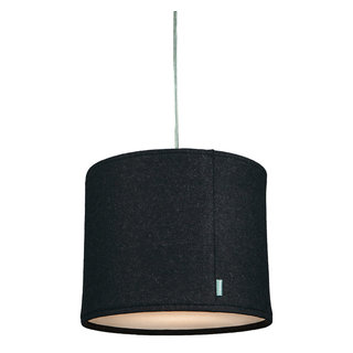 Innermost Kobe Pendant Light Small, Charcoal Wool - Contemporary ...