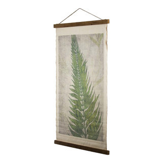 Vintage Wall Hanging Leaf Scroll Tapestry - Tropical - Tapestries - by ...