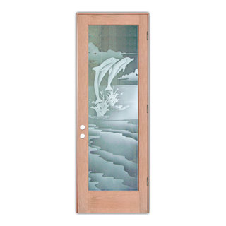 Front Door - Dolphins Leaping - Fiberglass Smooth - 30" x 80" - Book ...