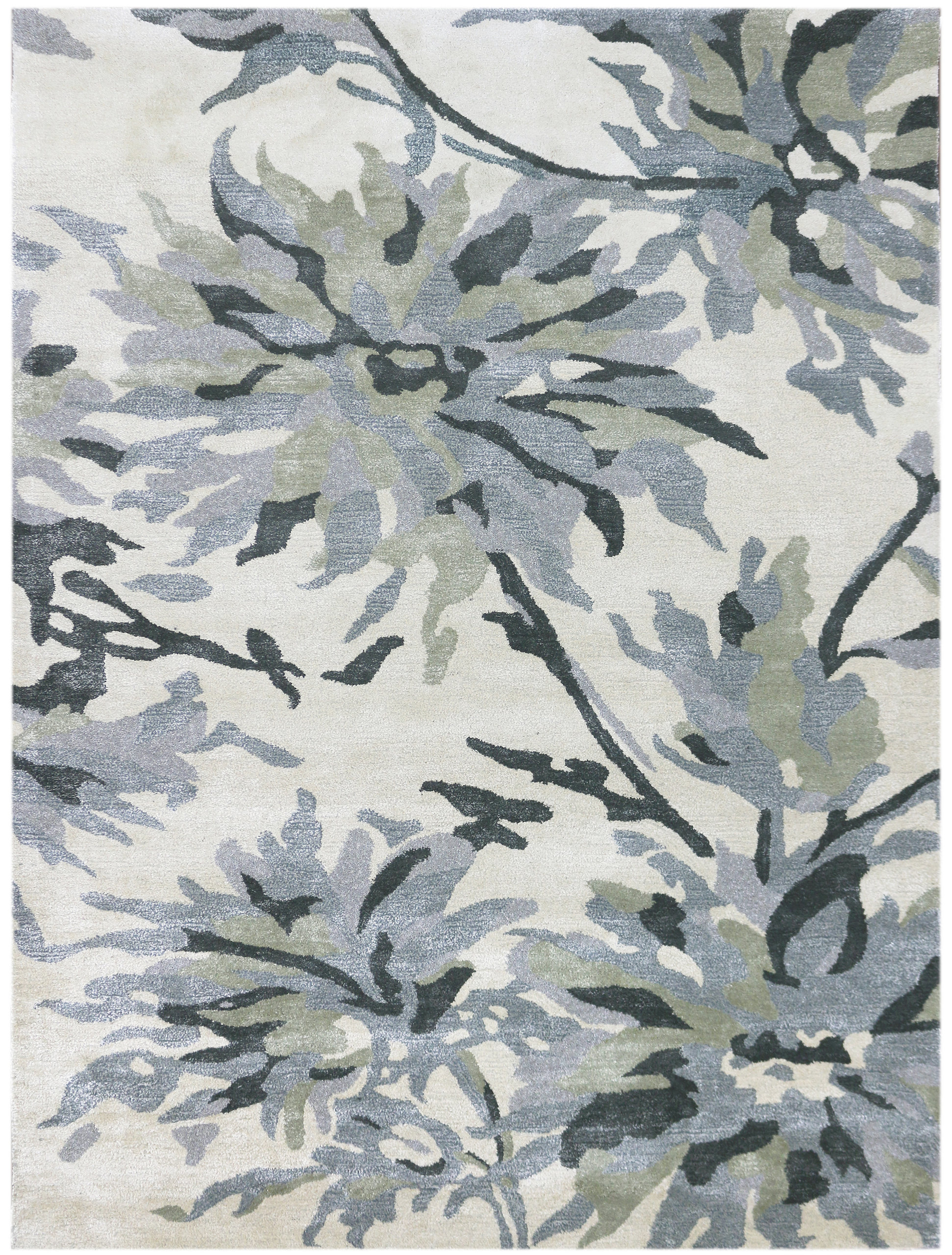 Amer Rugs Shimmer SHN-1 Ivory Ivory/white Hand-tufted Area Rugs, 2'x3 ...