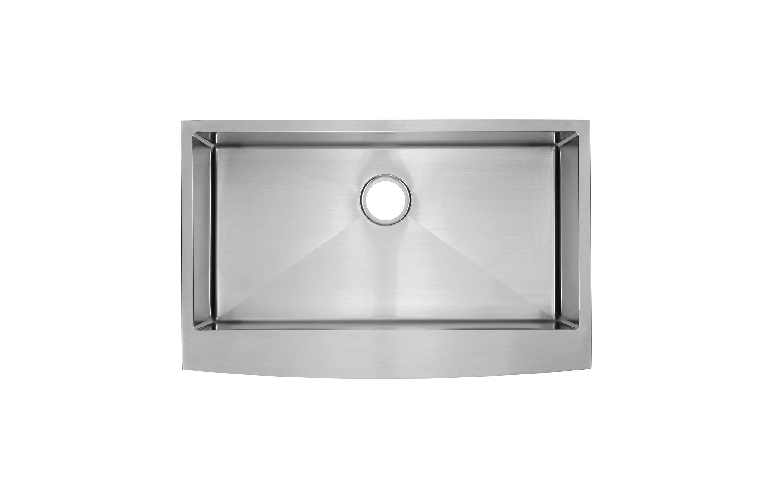 Rivage 33 x 21 Stainless Steel, Single Basin, Farmhouse Kitchen Sink ...