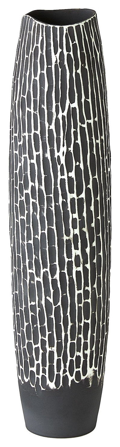 Horsetail Vase, Grey, Small - Contemporary - Vases - by GLOBAL VIEWS ...