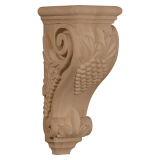 Capistrano Mission Corbel, Cherry, 2 1/2"Wx2 3/4"Dx4 1/2"H, 2-Pack, 5"Wx7"Dx14"H - Traditional ...