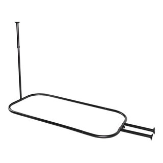 Utopia Alley Aluminum Hoop Shower Rod 45.7" Size by 22" - Modern ...