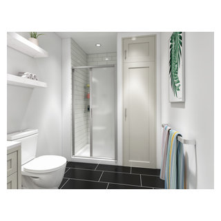 Nautilus Retractable Shower Door for Residential - Traditional ...