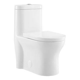 Monaco One-Piece Elongated Toilet Dual-Flush 1.1/1.6 gpf - Transitional ...