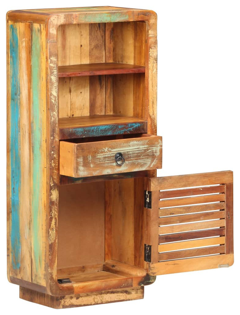 vidaXL Highboard Floor Storage Cabinet Accent Cabinet Solid Reclaimed ...