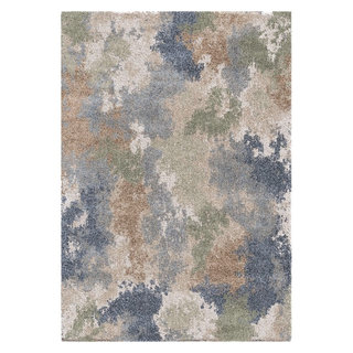 Palmetto Living by Orian Mystical Dreamy Muted Blue Area Rug, 5'3"x7'6 ...