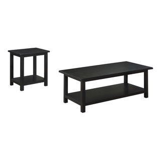 Payne 2-piece Coffee and End Table Set Distressed Java - Coffee Table ...