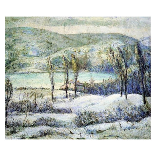 Ernest Lawson Winter Scene, Gallery Wrapped Canvas Print, 20"x25 ...