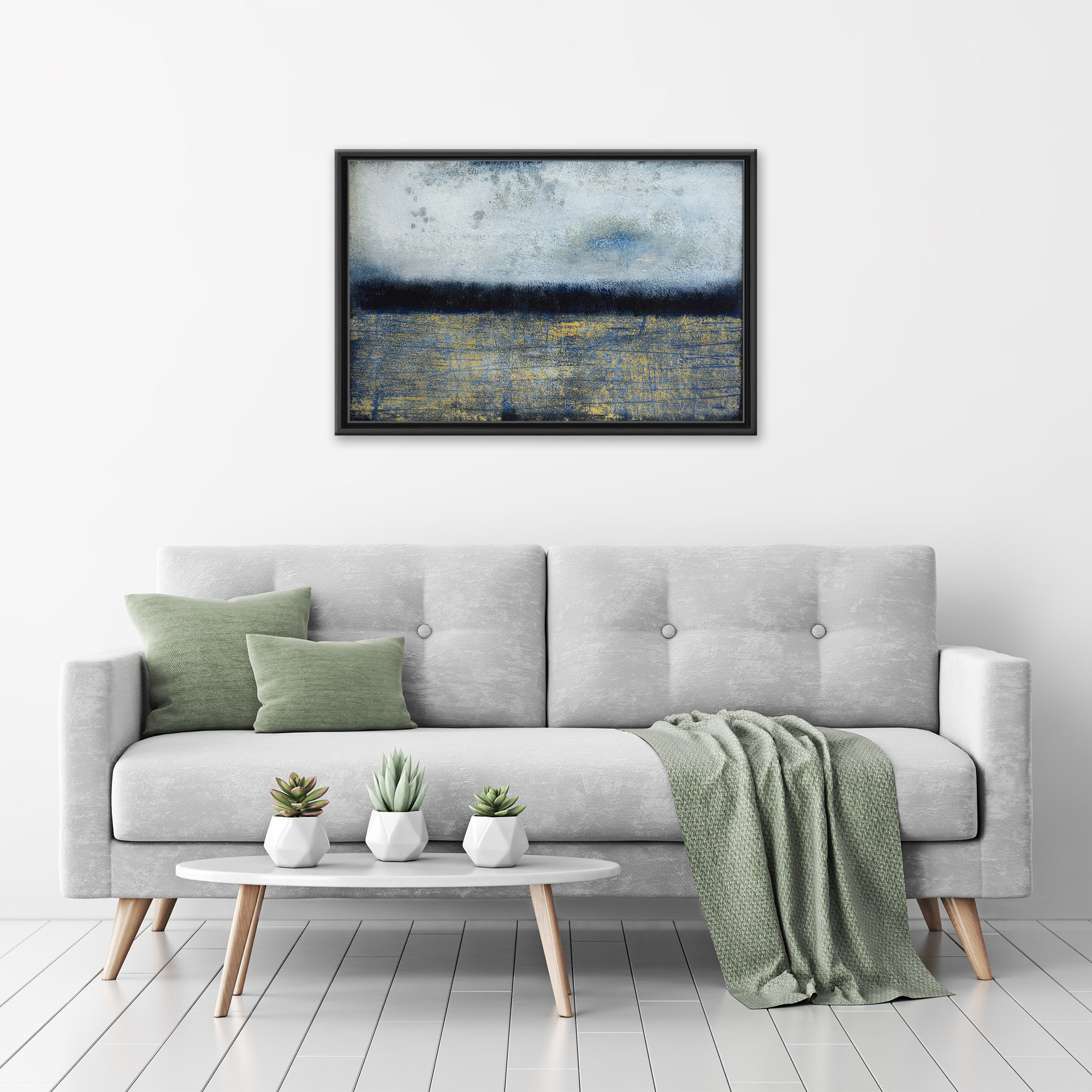 Somber Haze Framed Canvas Wall Art by Norman Wyatt Jr., 36"x18 ...